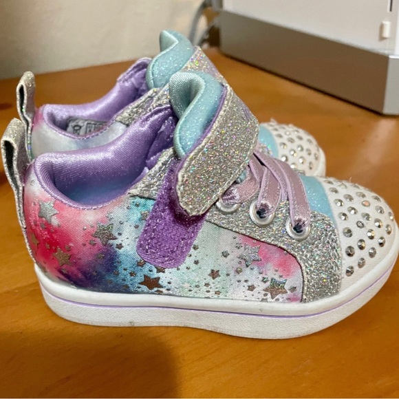 Skechers | Shoes | Sketchers Tie Dye Girls Velcro Shoes | Poshmark